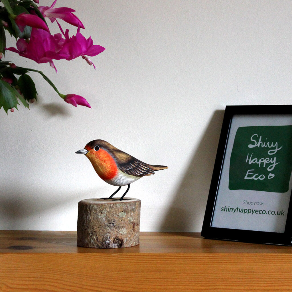 Wooden Robin - Shiny Happy Eco