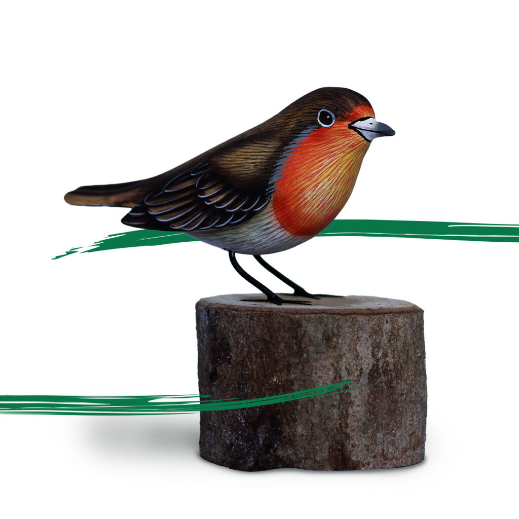 Wooden Robin - Shiny Happy Eco