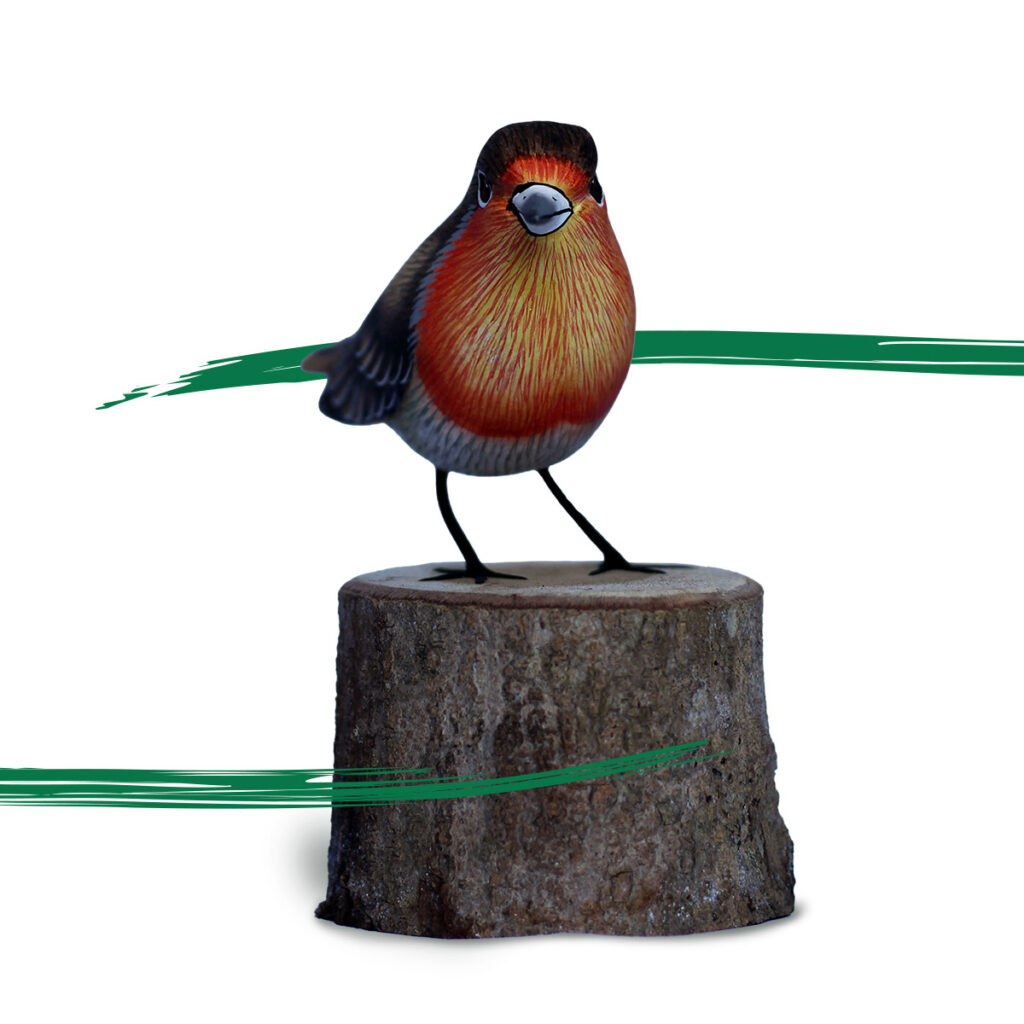 Wooden Robin - Shiny Happy Eco