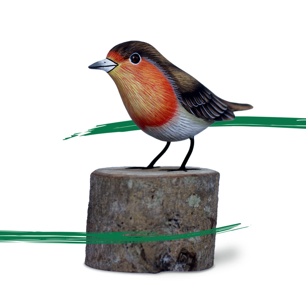 Wooden Robin - Shiny Happy Eco