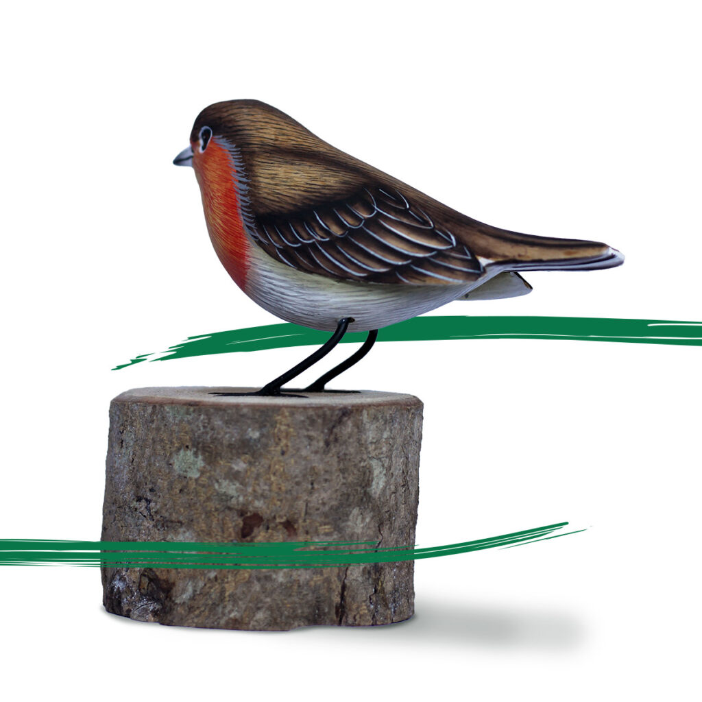 Wooden Robin - Shiny Happy Eco