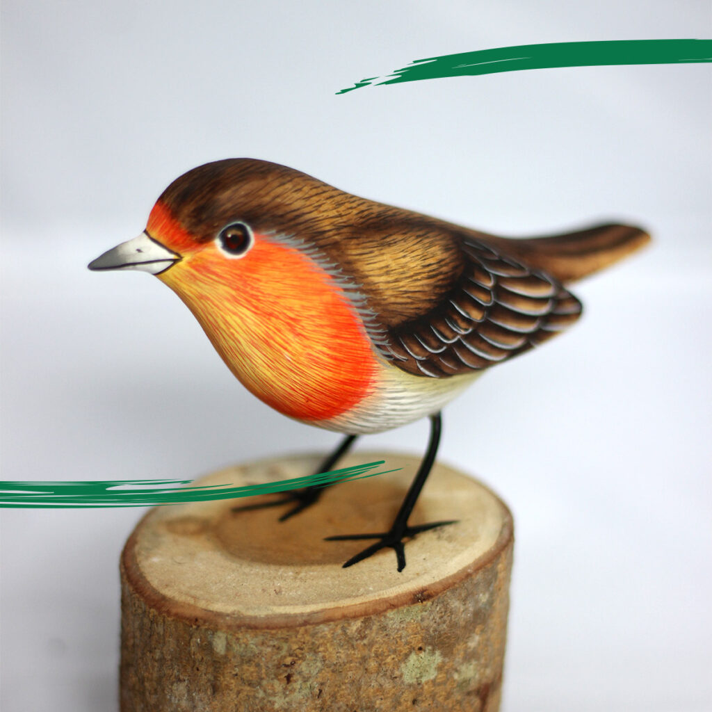 Wooden Robin - Shiny Happy Eco